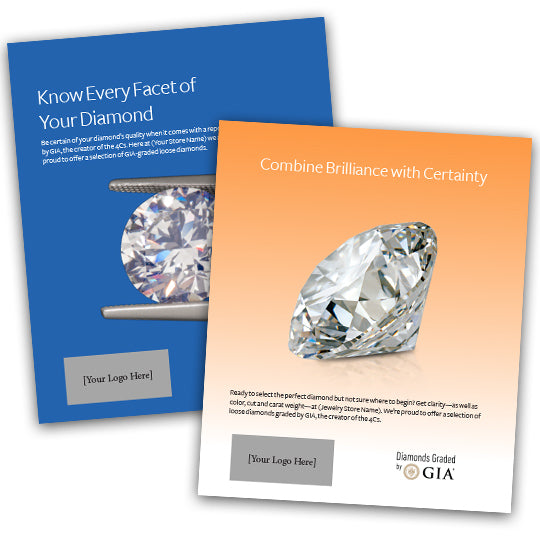Co-branded Loose Diamond Print Ads – GIA Store